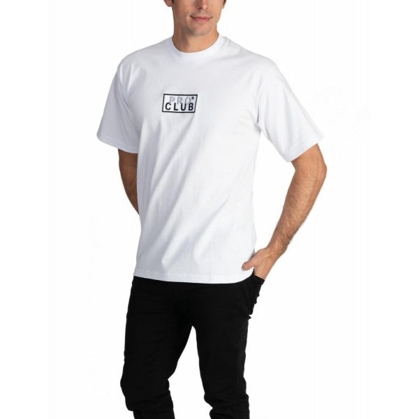 Pro Club Heavyweight Short Sleeve Embroidered Box Logo Tee - WHITE ...