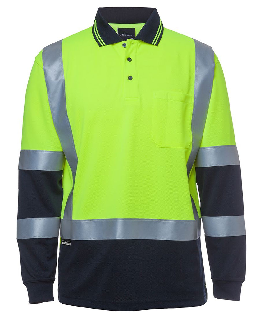 HI VIS L/S D+N H PATTERN TRAD POLO – Logoland