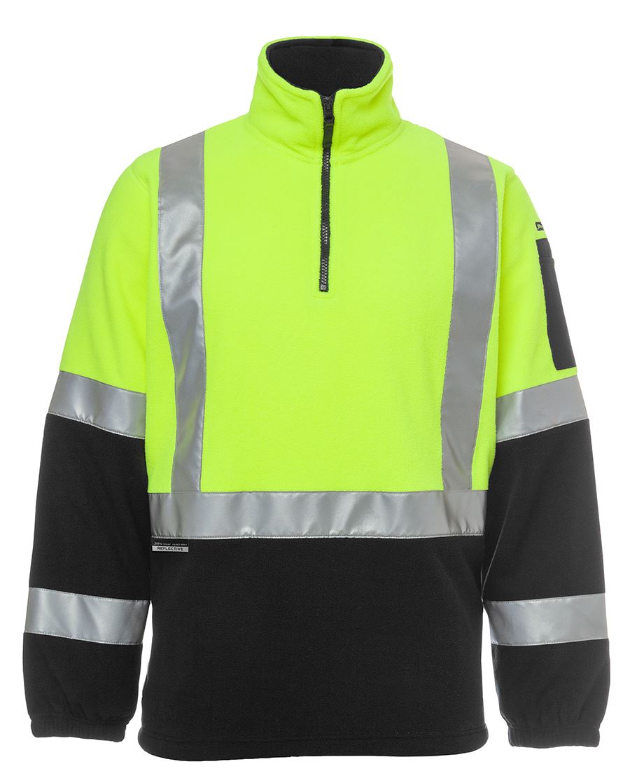 HI VIS (D+N) H PATTERN BIOMOTION 1/2 ZIP POLAR FLEECE – Logoland