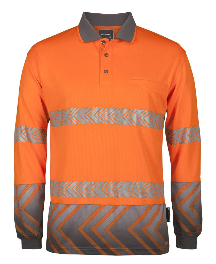 HI VIS L/S ARROW SUB POLO WITH SEGMENTED TAPE – Logoland