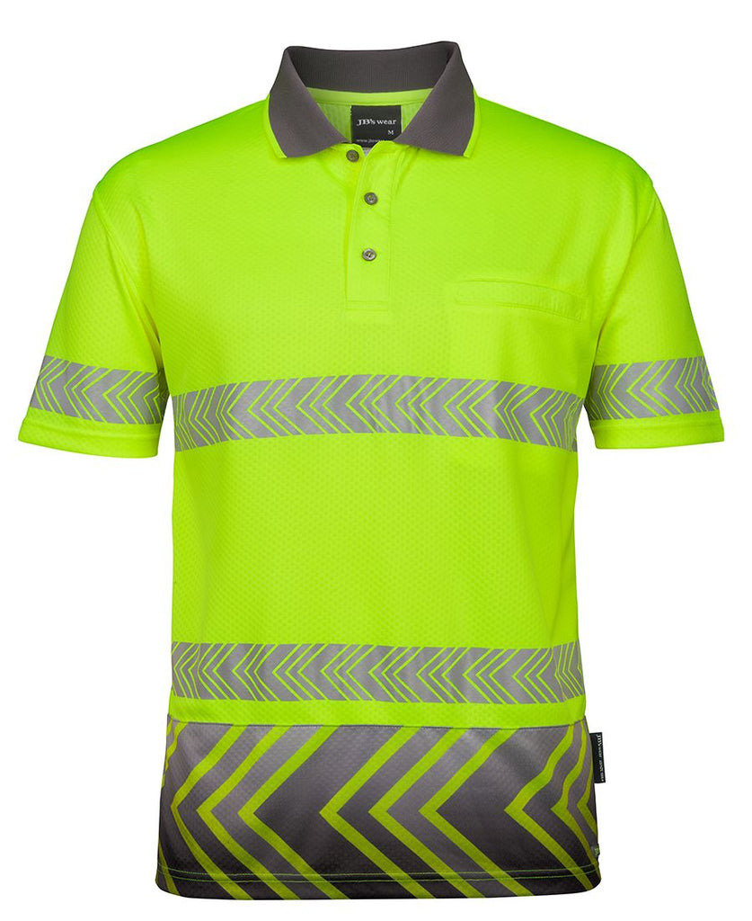 HI VIS S/S ARROW SUB POLO WITH SEGMENTED TAPE – Logoland
